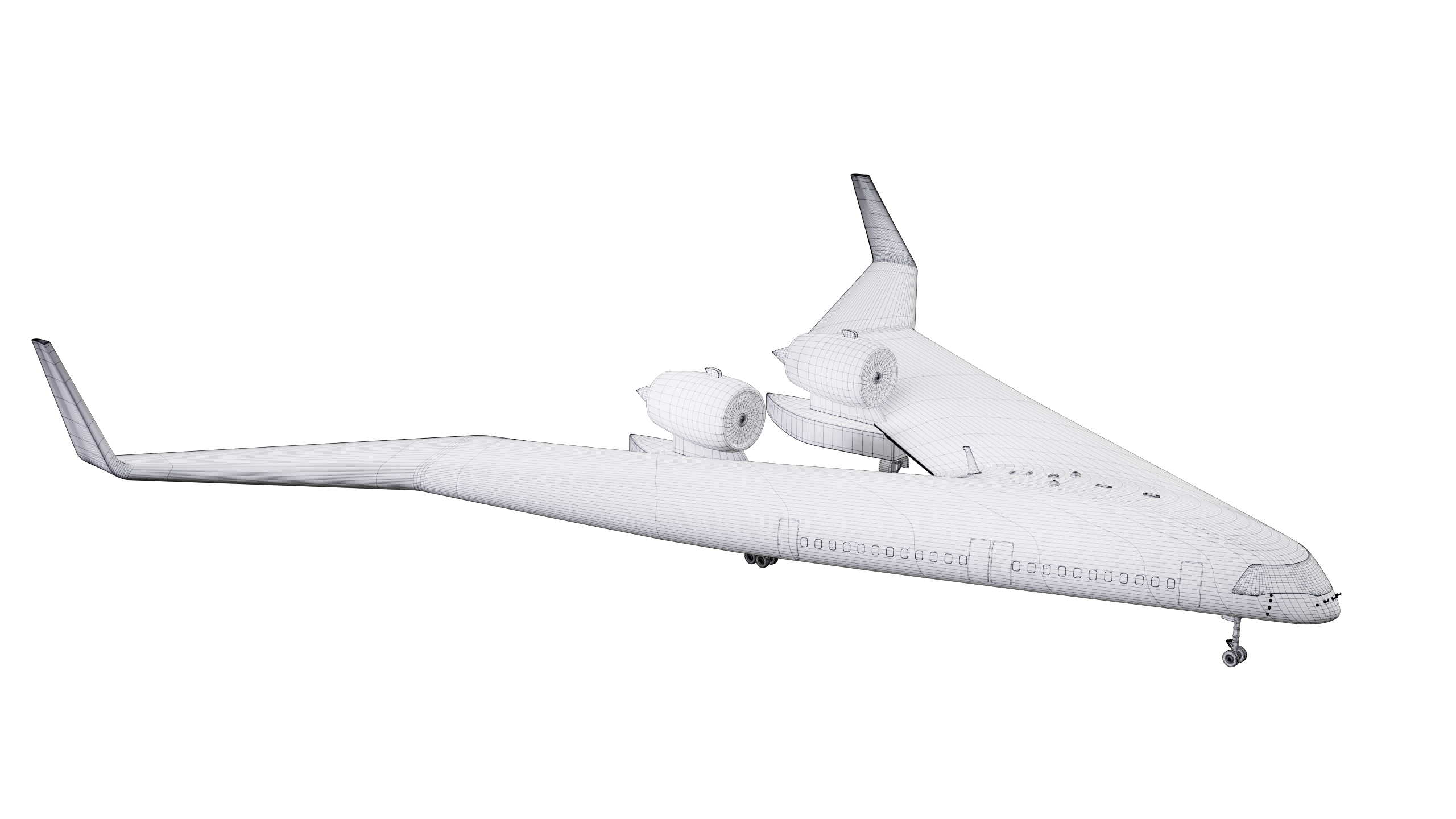 3D Flying V Plane - TurboSquid 1798206