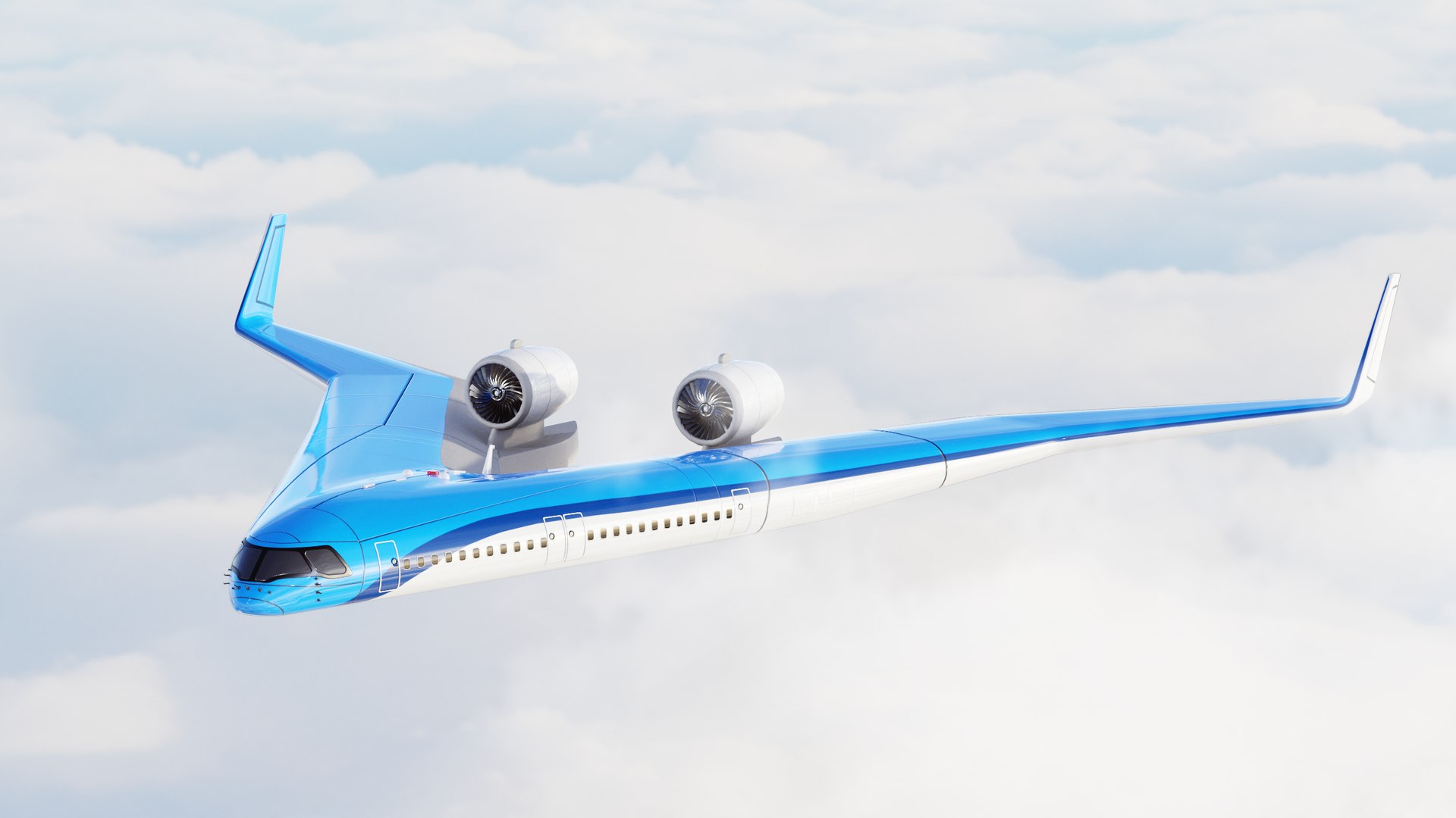 3D Flying V Plane - TurboSquid 1798206