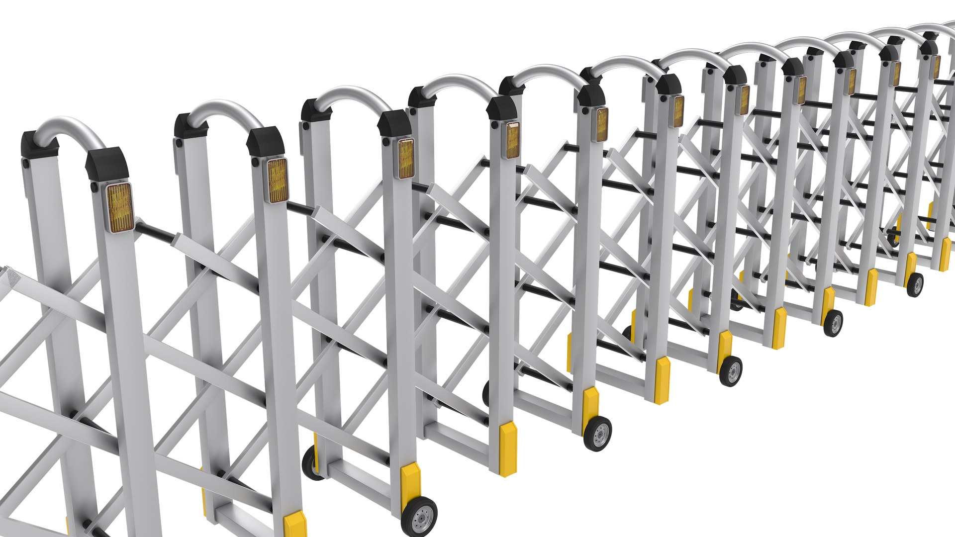 3D Trackless Retractable Gate - TurboSquid 2259318