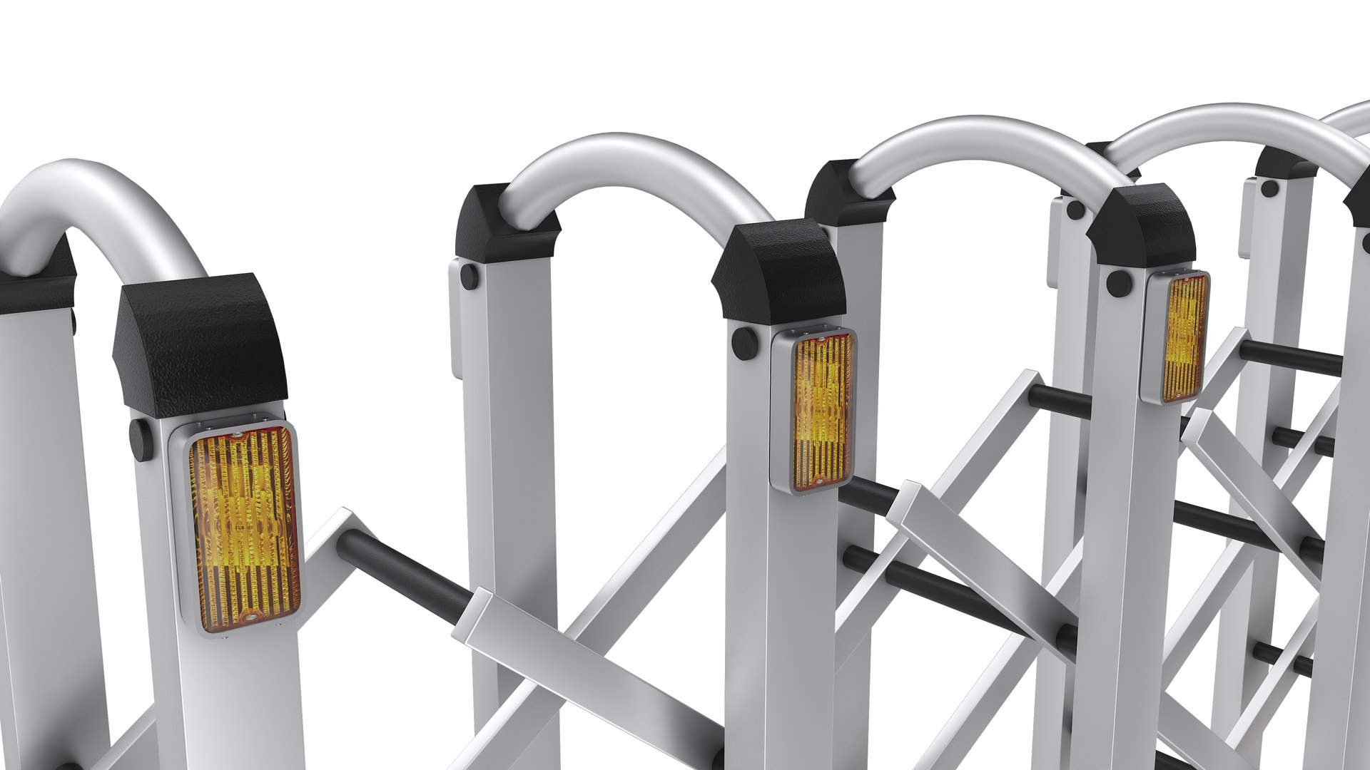 3D Trackless Retractable Gate - TurboSquid 2259318