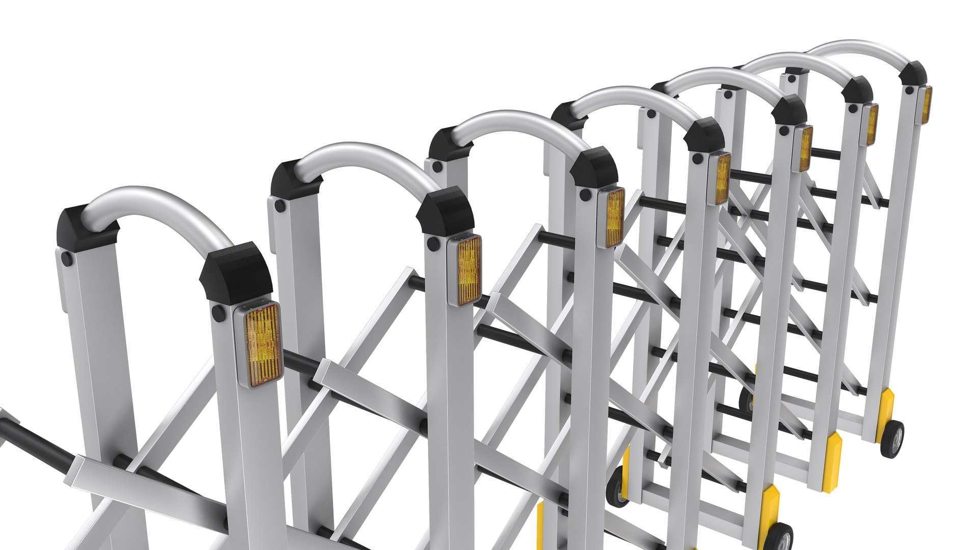 3D Trackless Retractable Gate - TurboSquid 2259318