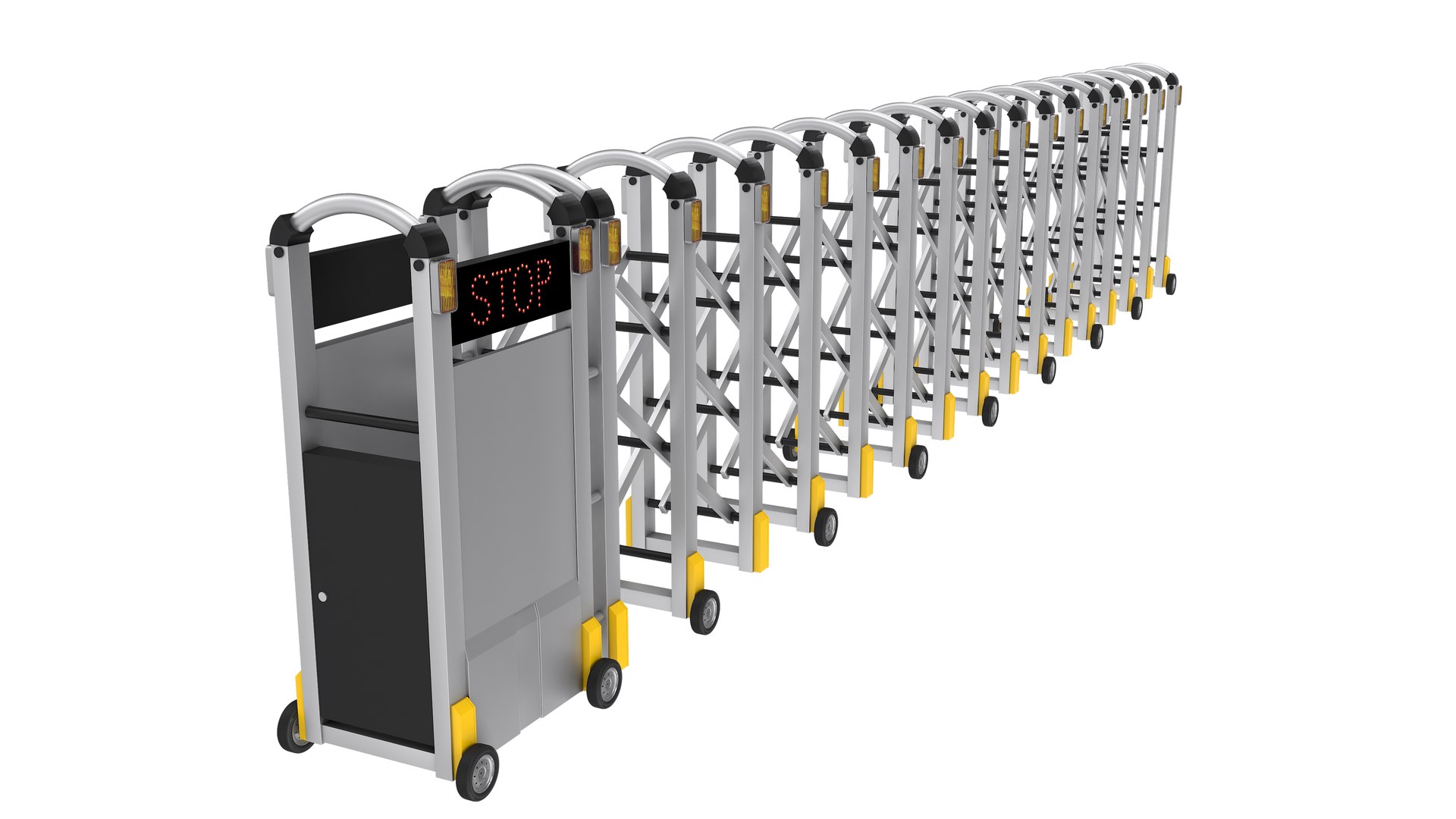 3D Trackless Retractable Gate - TurboSquid 2259318