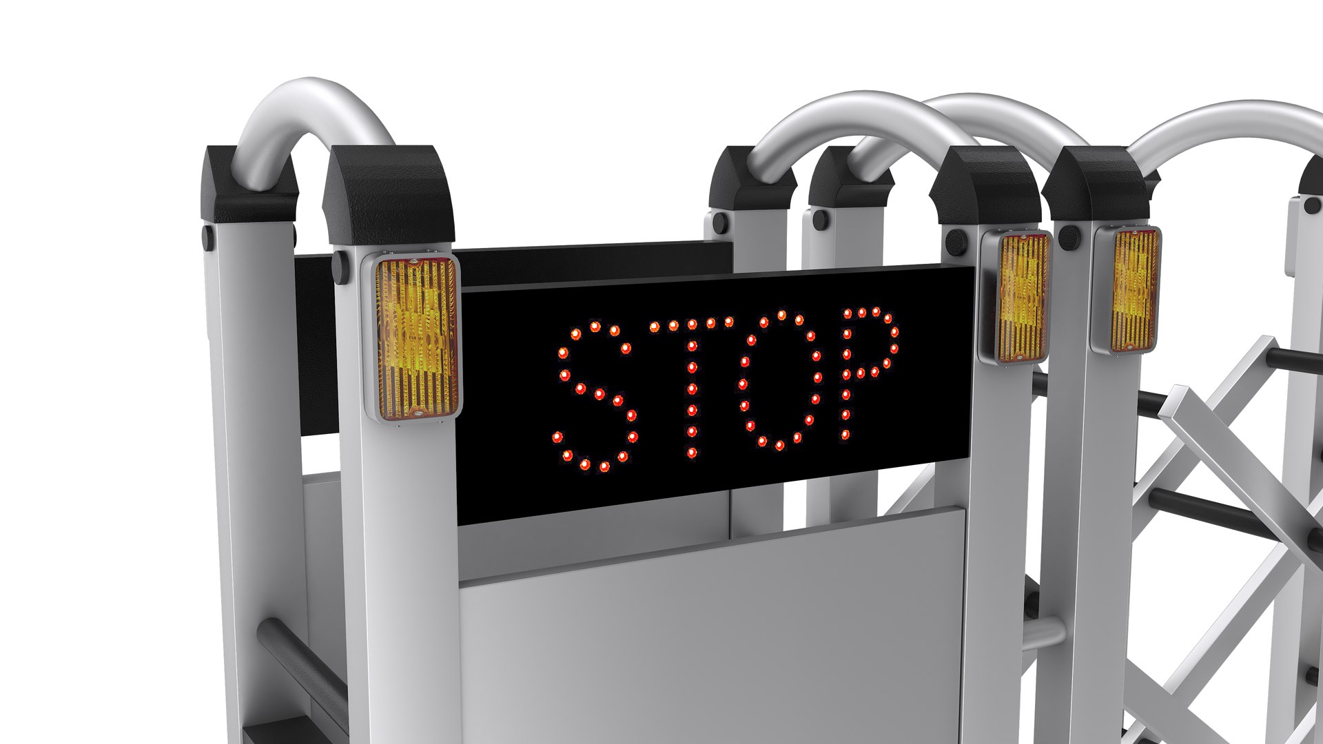 3D Trackless Retractable Gate - TurboSquid 2259318