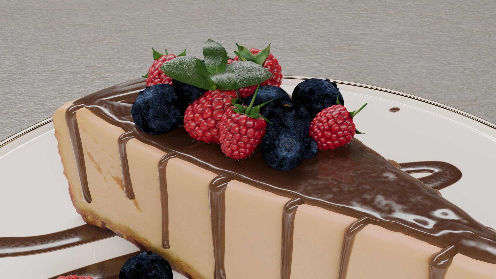 3D CHEESECAKE Model - TurboSquid 2222674