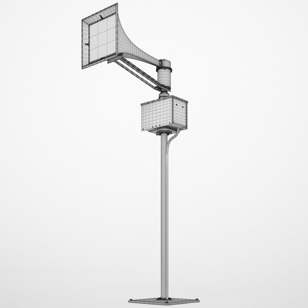 Emergency Tornado Siren 3D Model - TurboSquid 1433202
