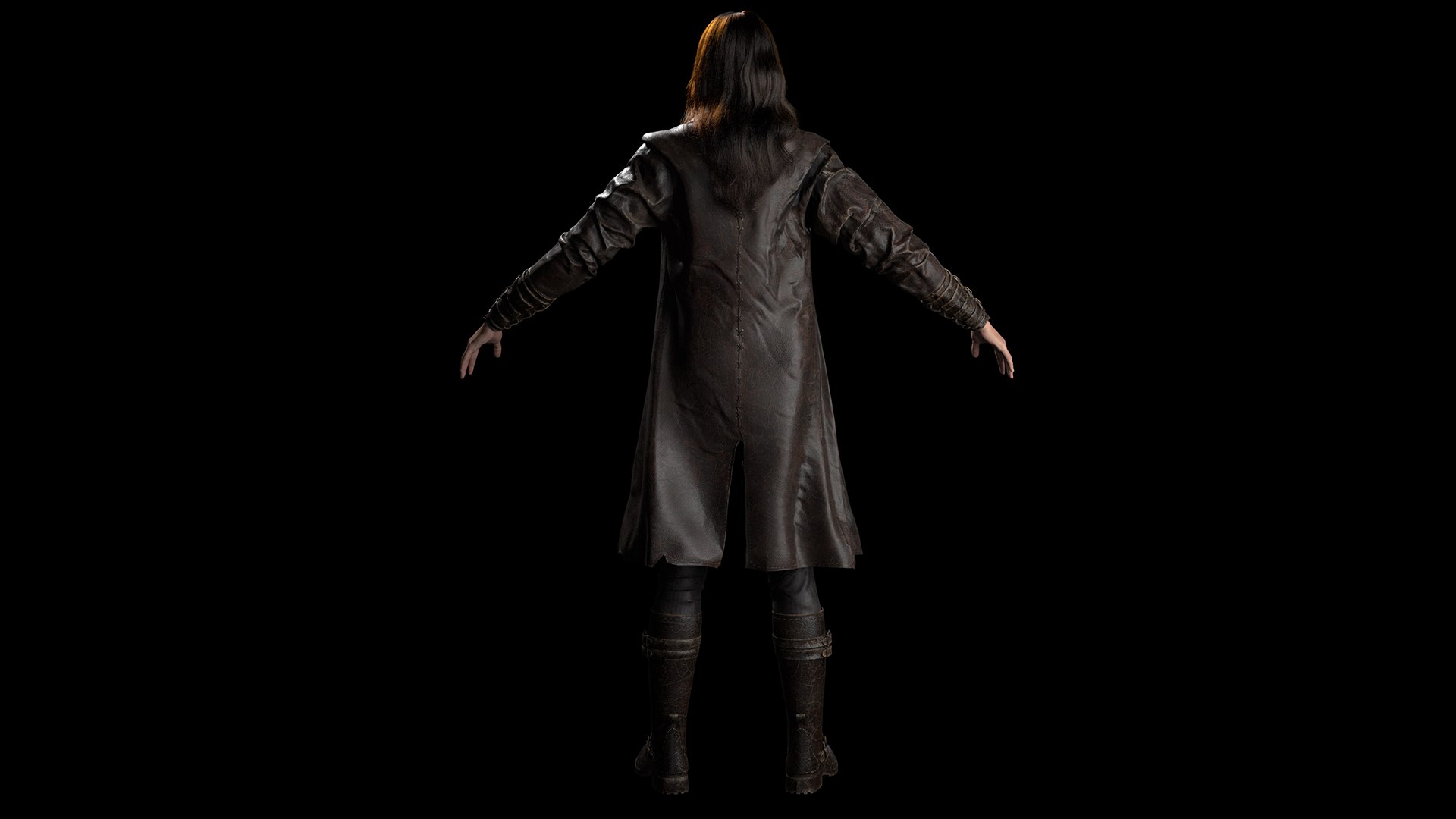 LeatherArmor Female 3d Rigged 3D Model - TurboSquid 2152063