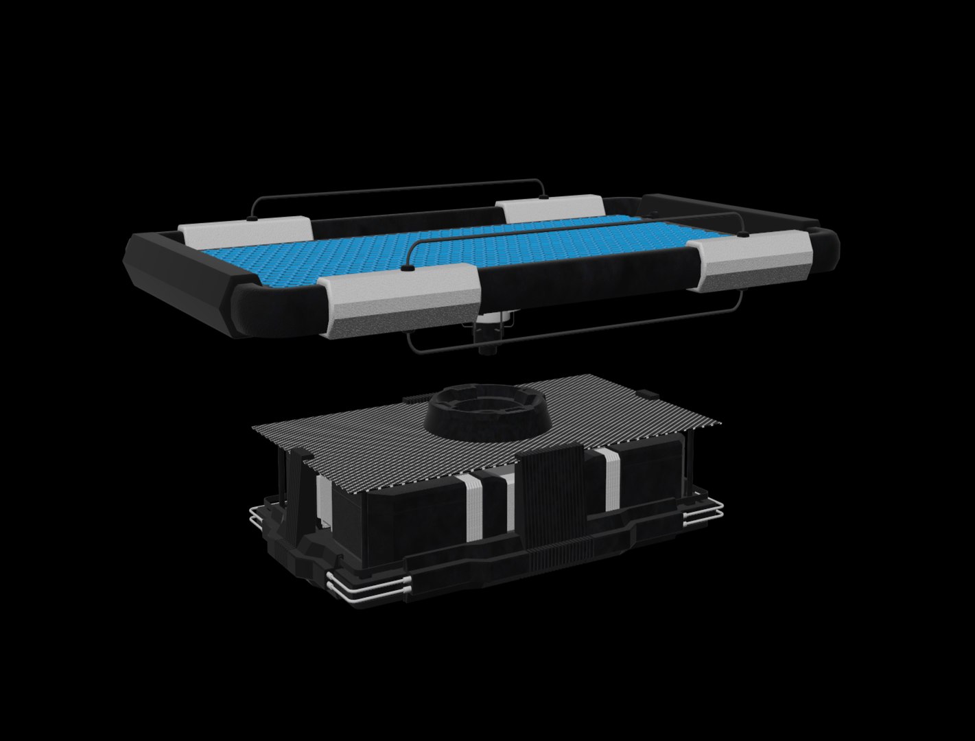 futuristic hovering table sci-fi 3d 3ds