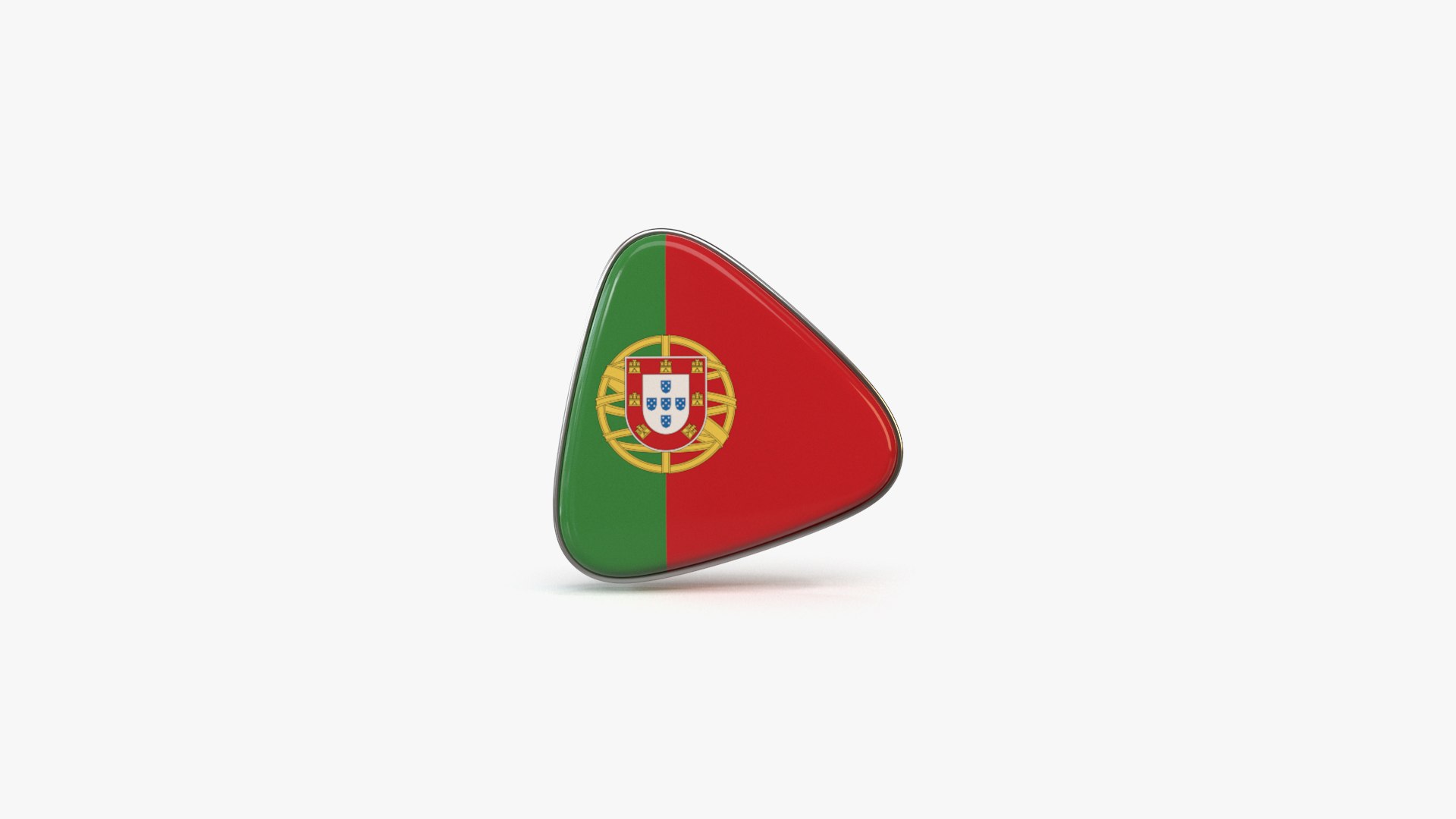 Portugal Flag Icon 3D Model - TurboSquid 2058959