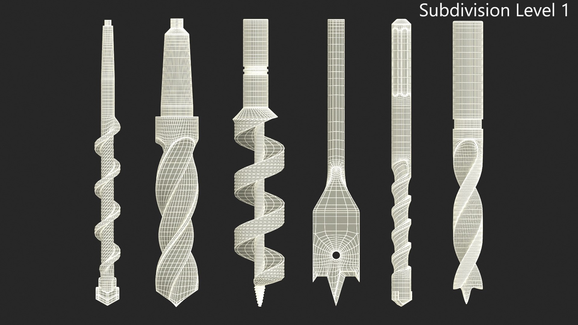 3D Drill Bits Types Model - TurboSquid 2191861