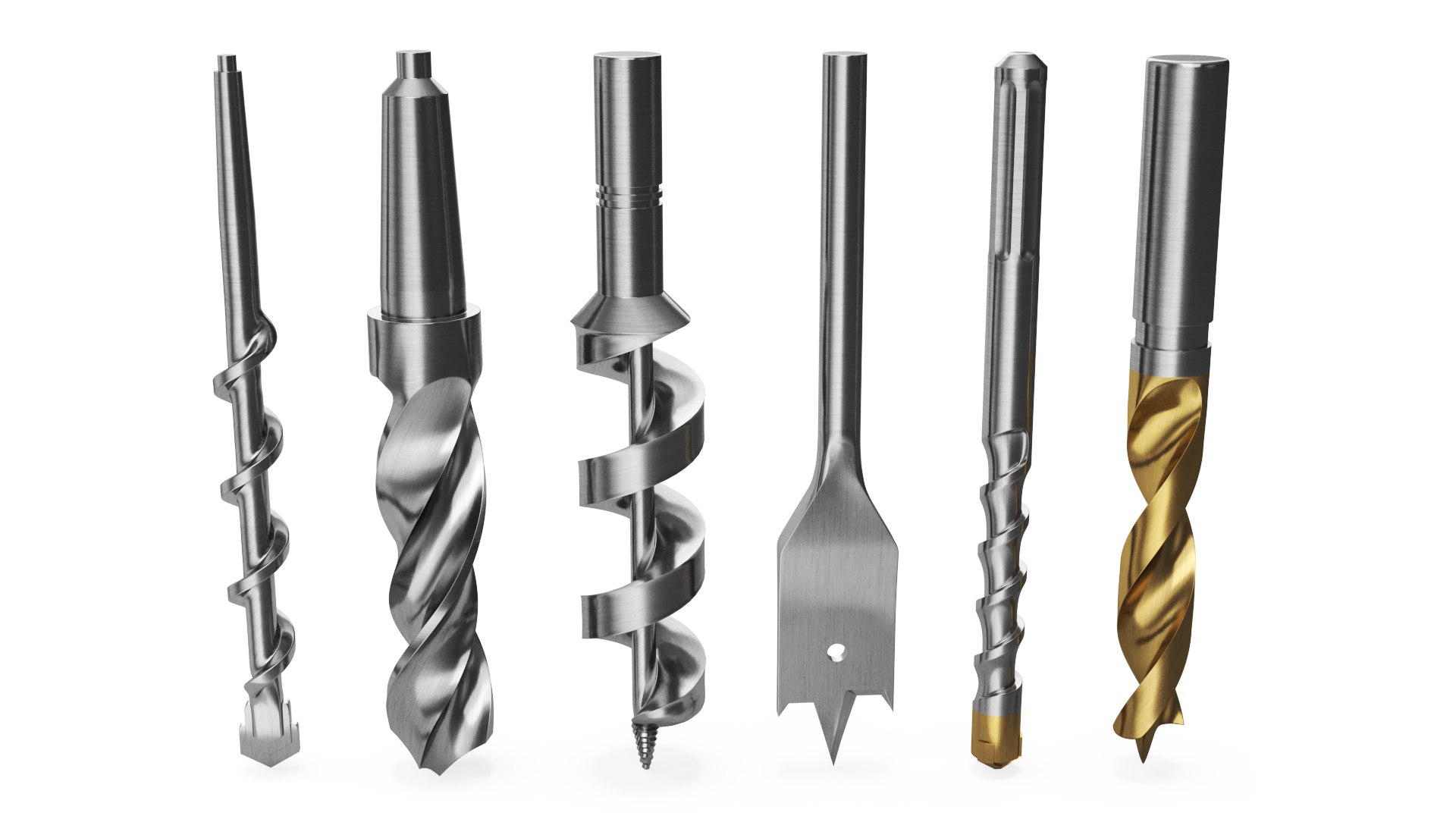 3D Drill Bits Types Model - TurboSquid 2191861