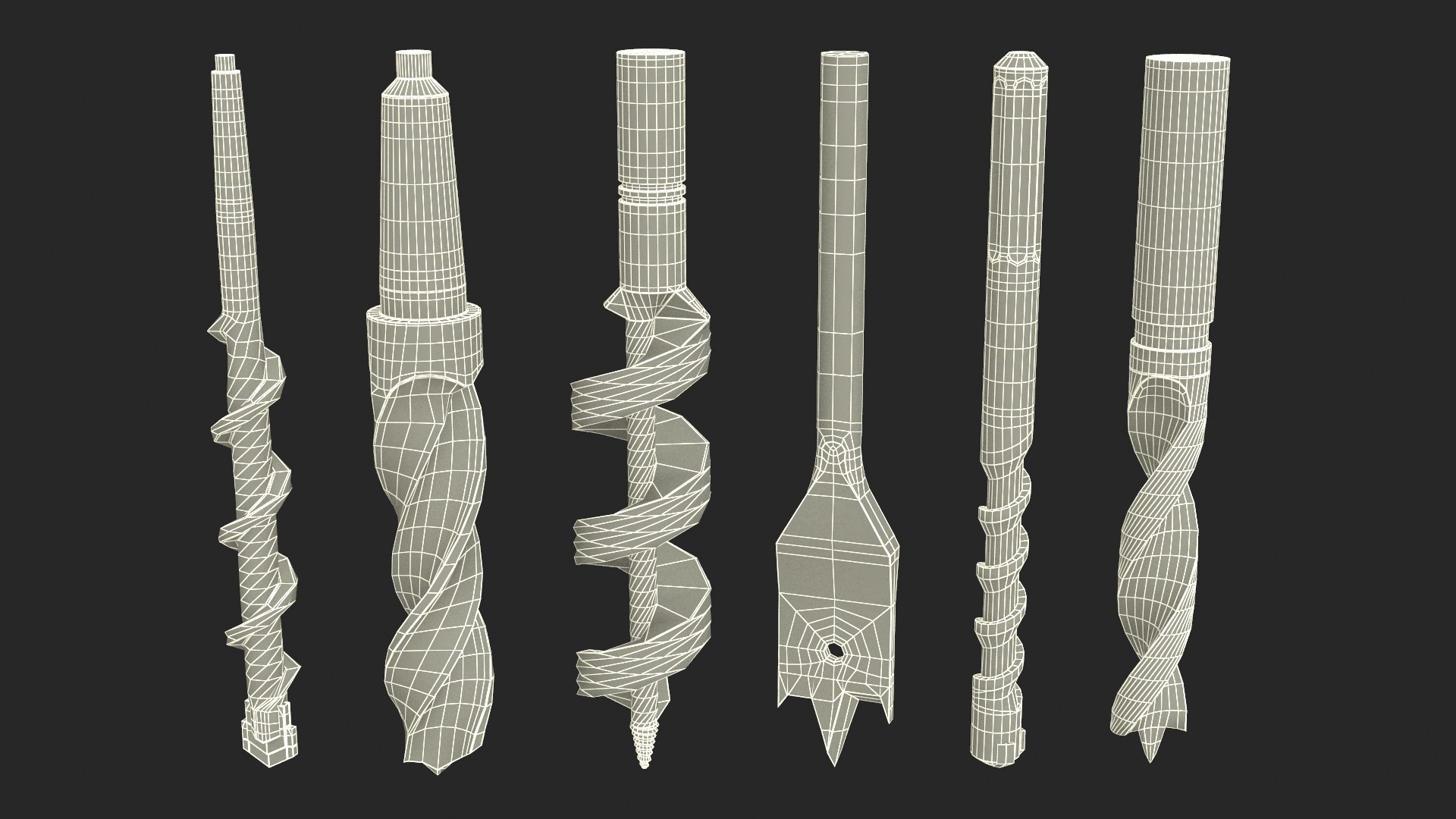 3D Drill Bits Types Model - TurboSquid 2191861