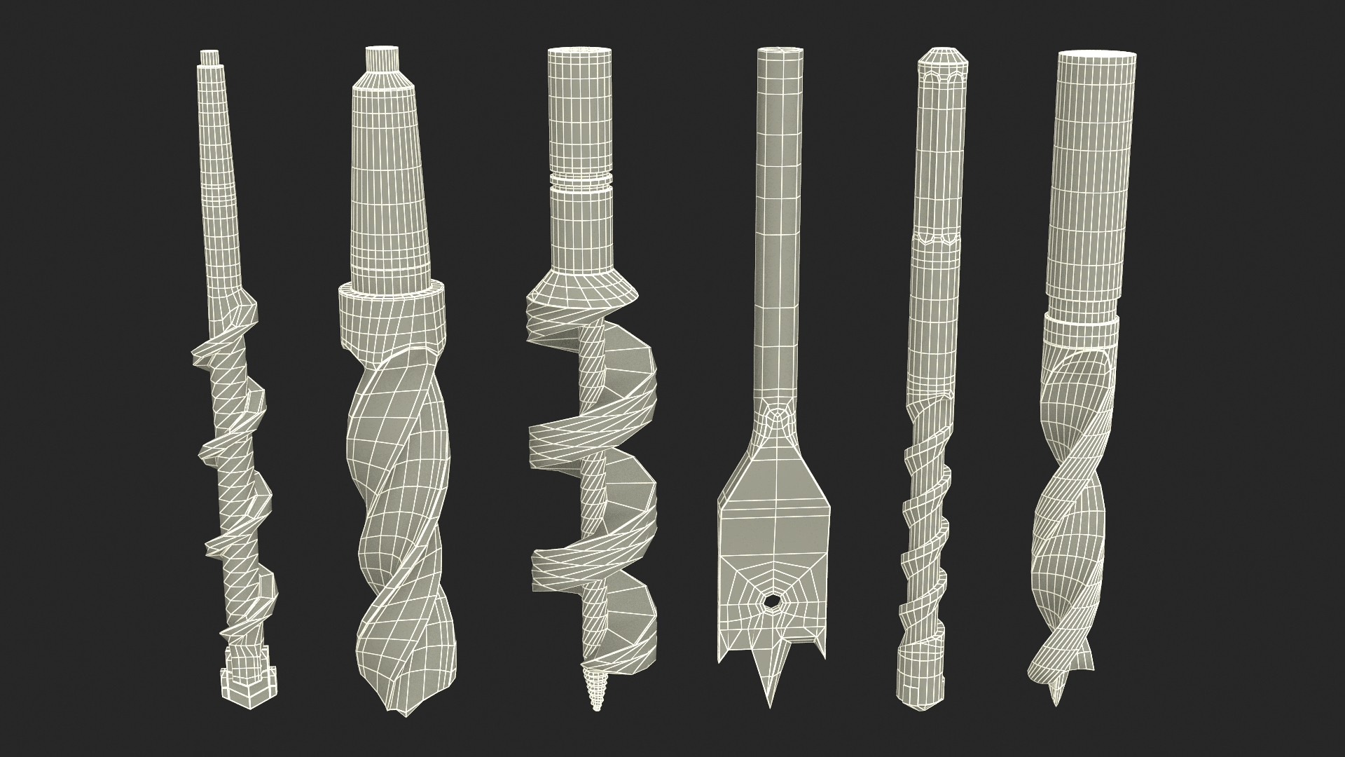 3D Drill Bits Types Model - TurboSquid 2191861