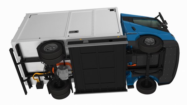 modelo 3d Camión Eléctrico BYD ETM6 Azul - TurboSquid 2262649