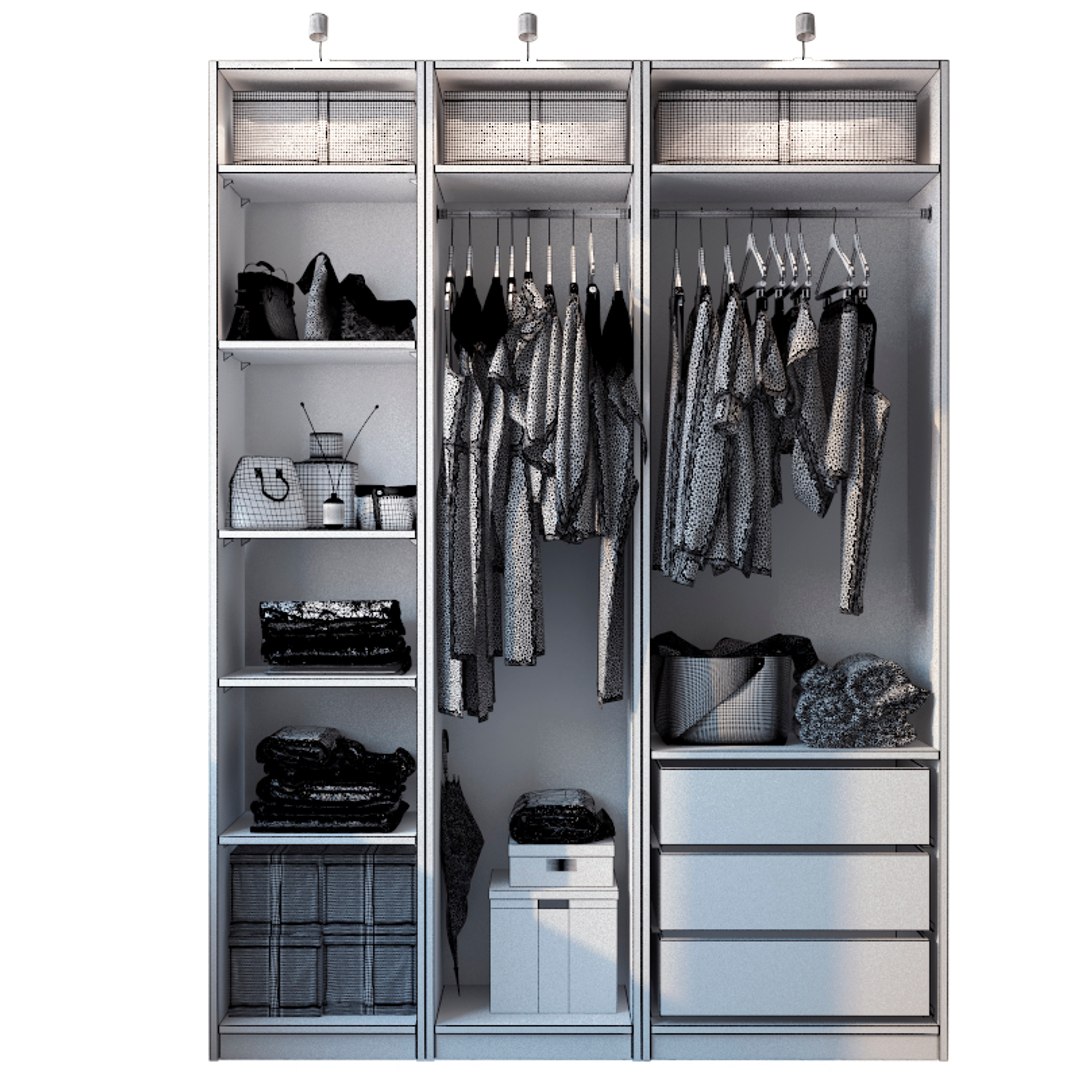 3D Wardrobe Clothing Model - TurboSquid 1314119