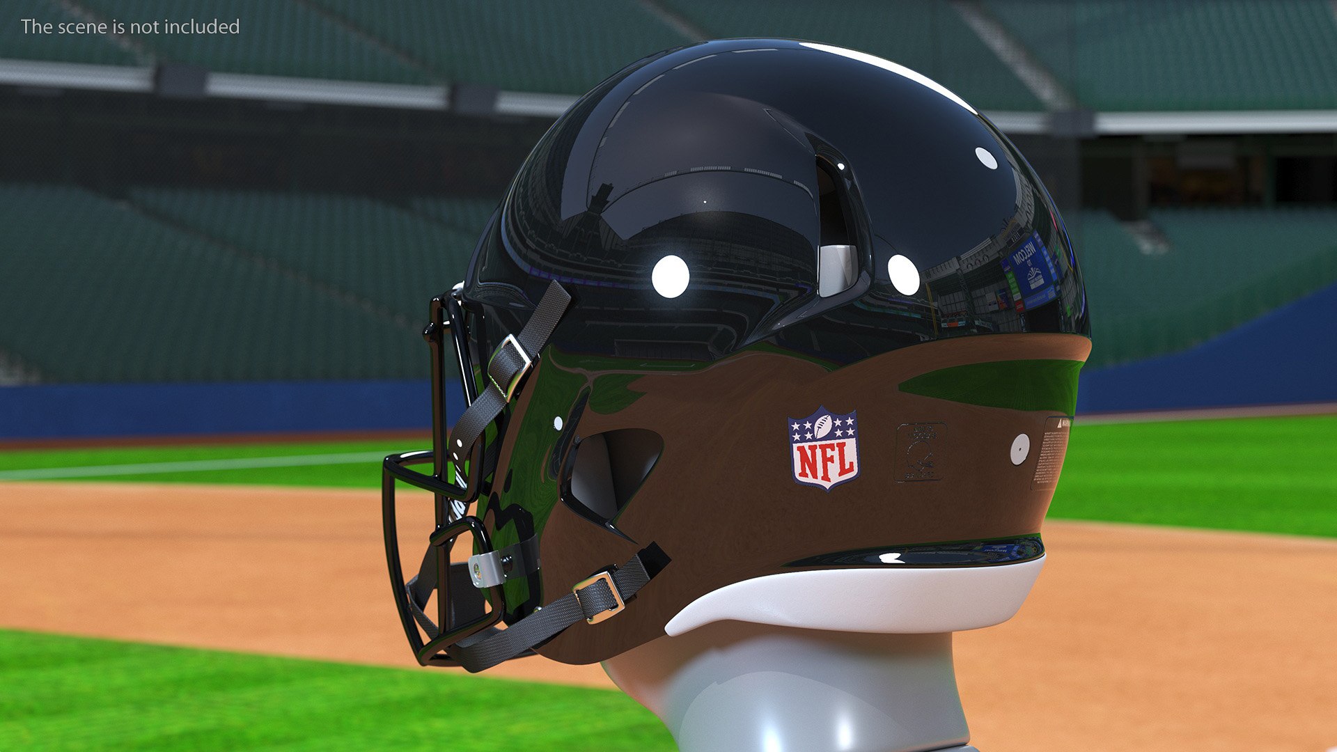 3D Riddell American Football Helmet Model - TurboSquid 2197467
