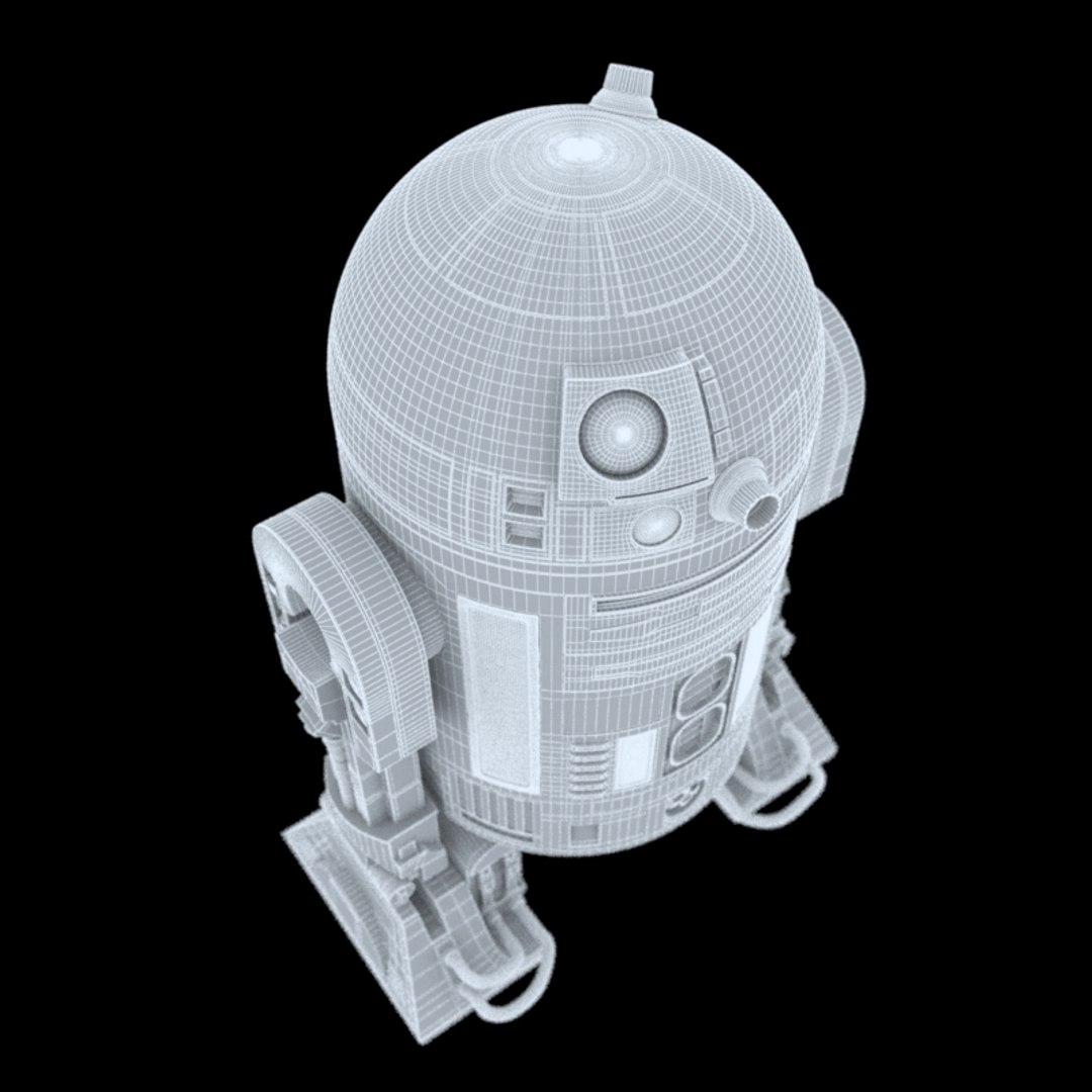 star wars r2d2 3d model