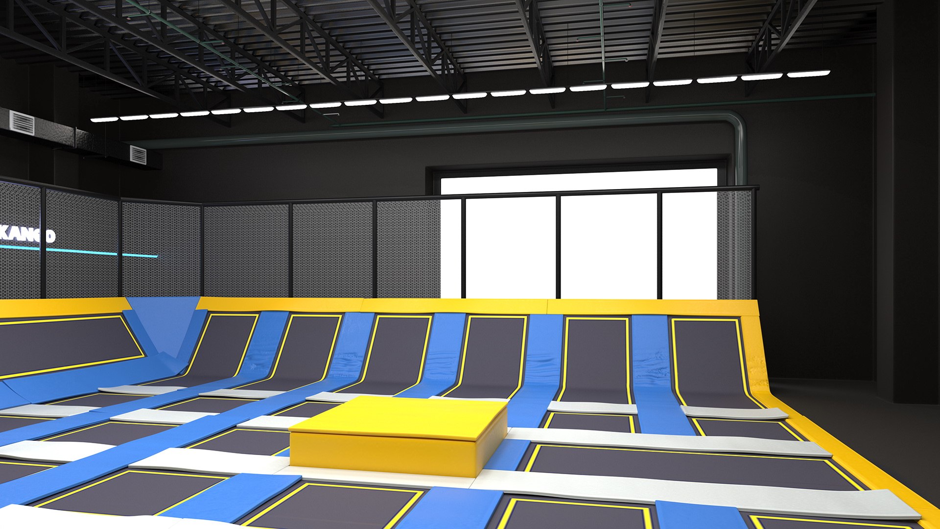 Trampoline Room 3D - TurboSquid 2149921