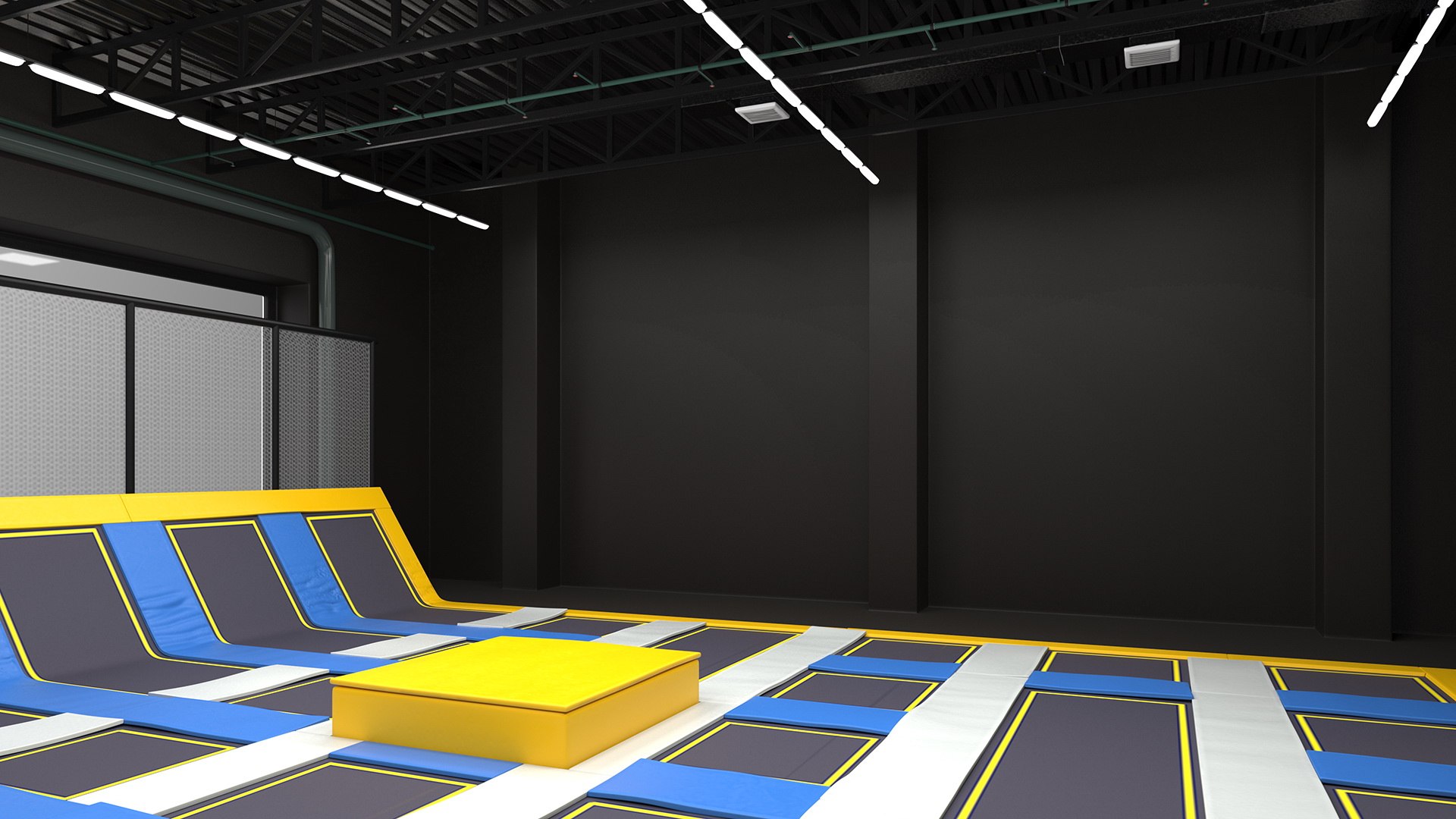 Trampoline Room 3D - TurboSquid 2149921