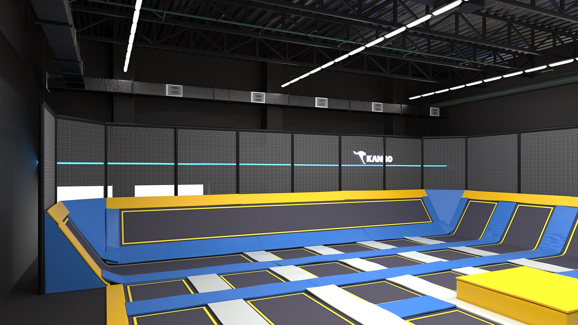 Trampoline Room 3D - TurboSquid 2149921