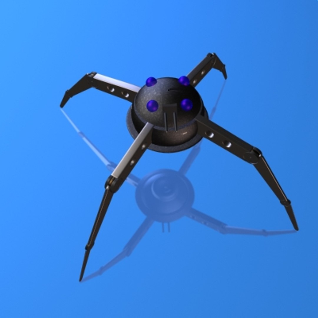 3d spider probe robotic model