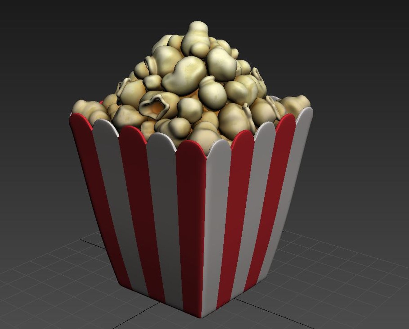 3D Popcorn - TurboSquid 1302299