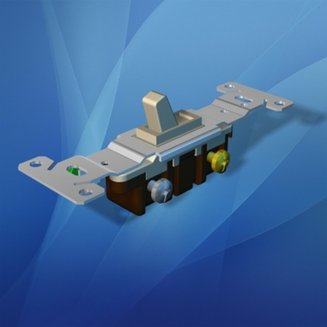 3d Home Light Switch Spst Model