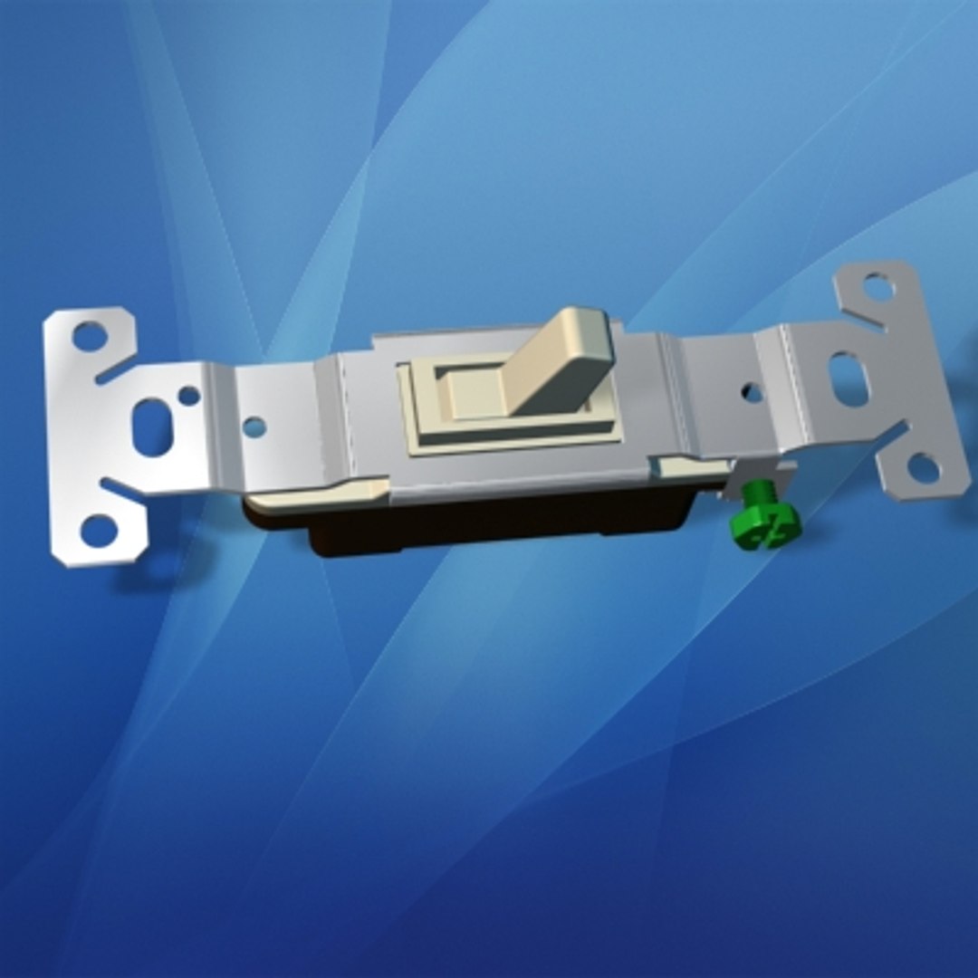 3d Home Light Switch Spst Model