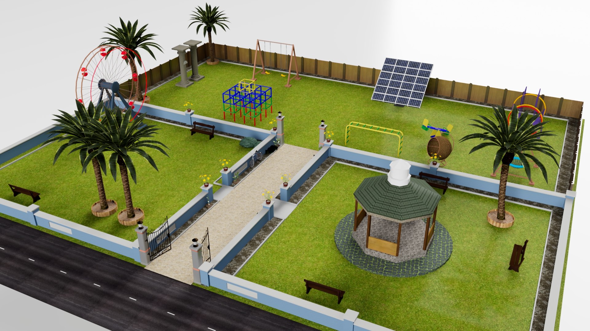 Park 3D Model - TurboSquid 2014628