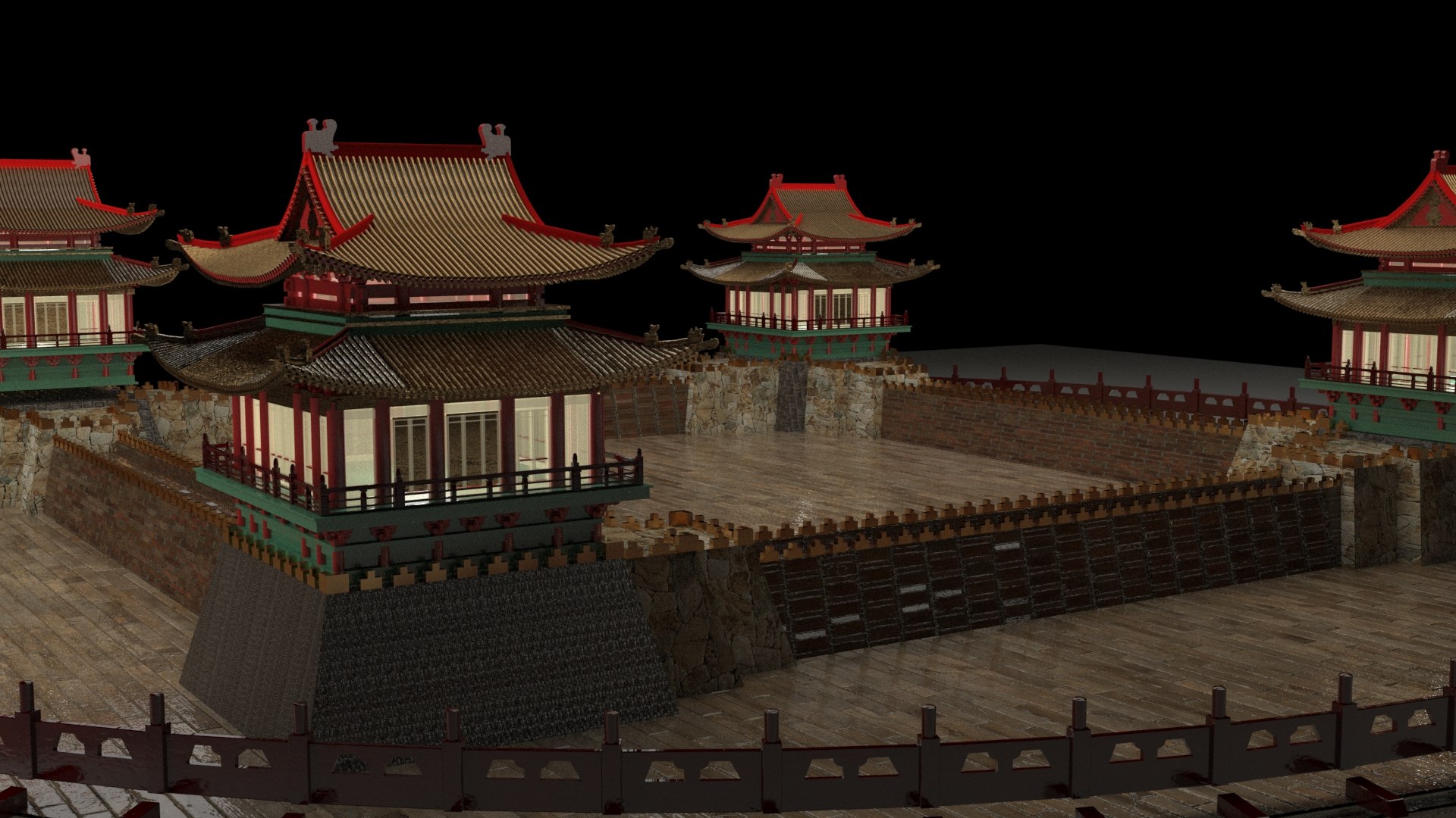 Chinese Castle 3D Model - TurboSquid 1939742