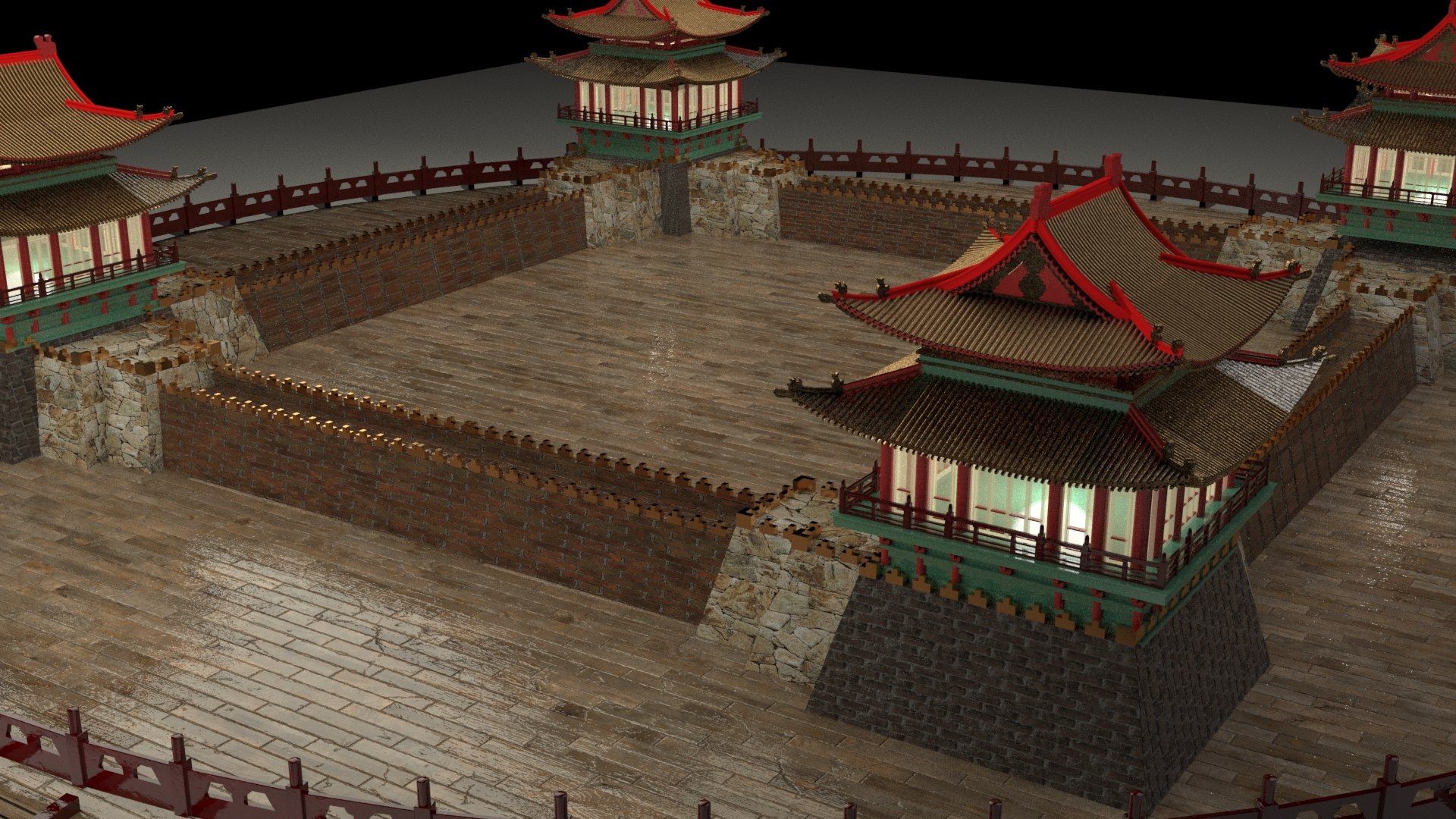 Chinese Castle 3D Model - TurboSquid 1939742