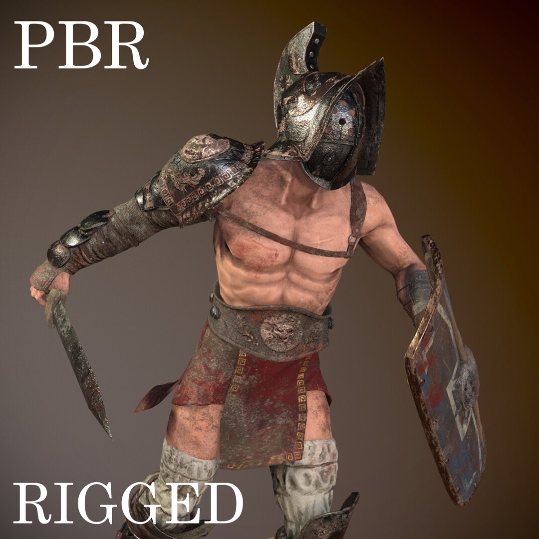 Gladiator 3D Model - TurboSquid 1578096
