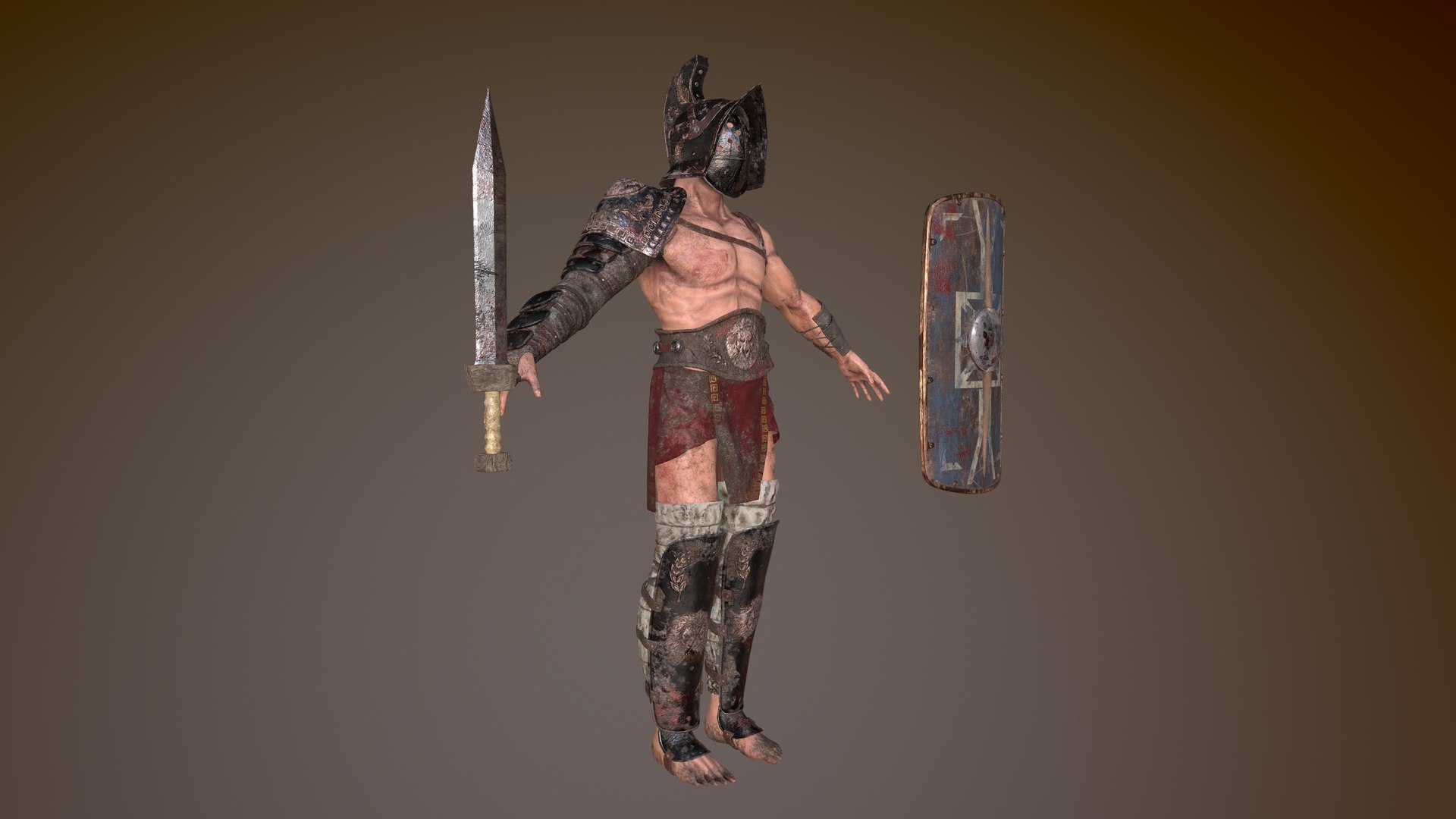 Gladiator 3D Model - TurboSquid 1578096