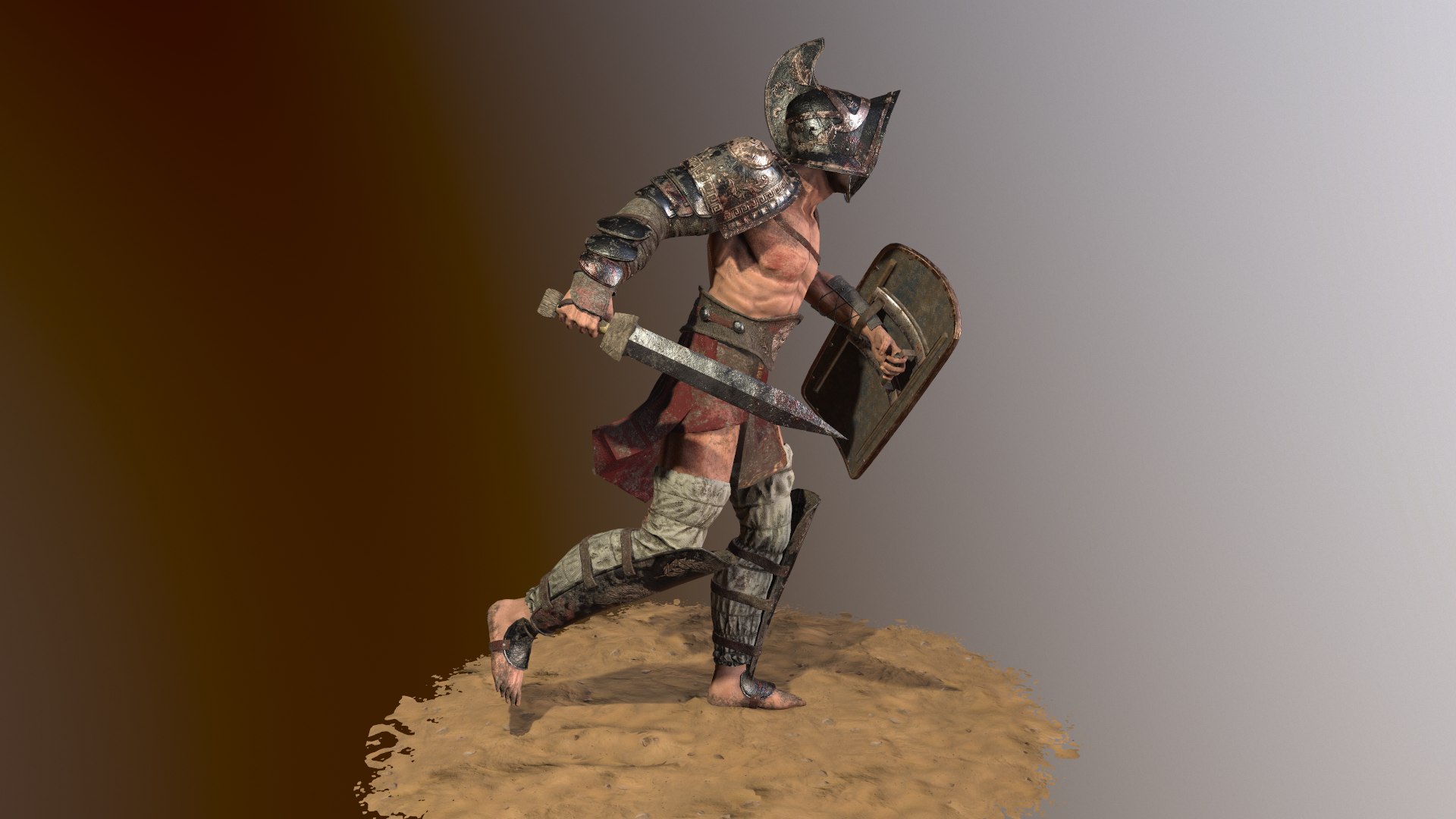 Gladiator 3D Model - TurboSquid 1578096