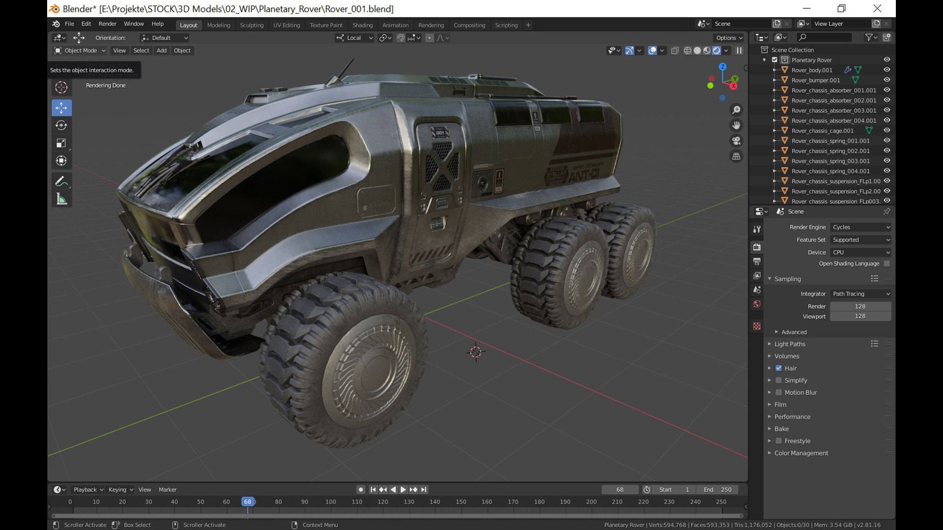 3D Planetary Rover Ant-01 Stellar - TurboSquid 1537004