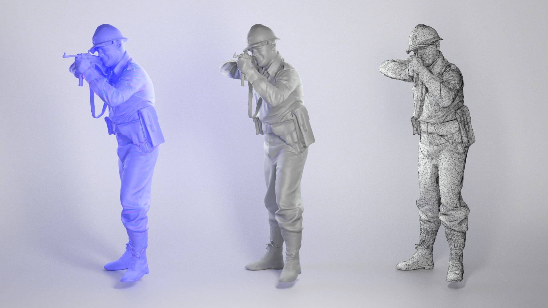 3D Scanned French Partisan Gun Model - TurboSquid 1694247
