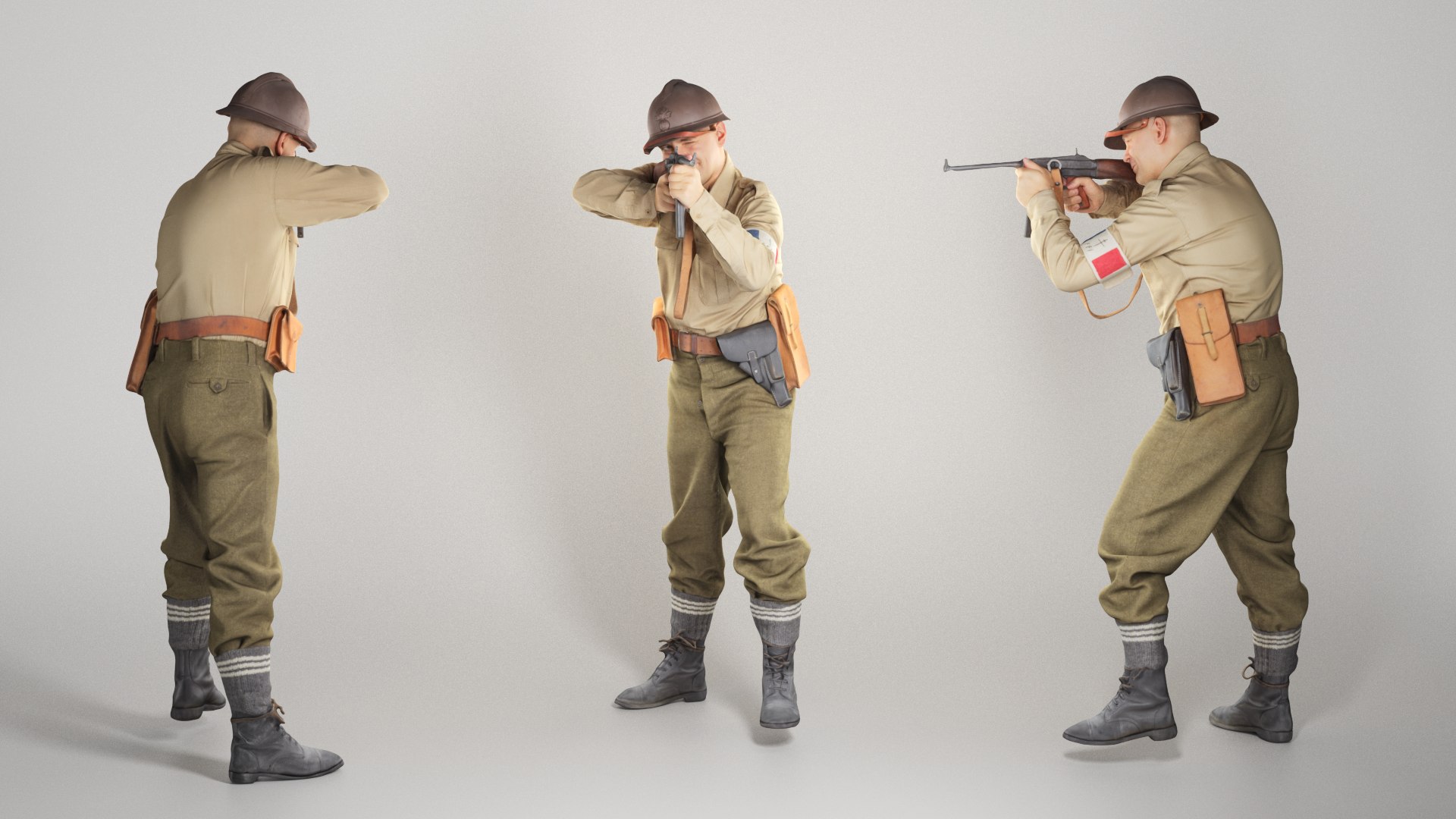 3D Scanned French Partisan Gun Model - TurboSquid 1694247