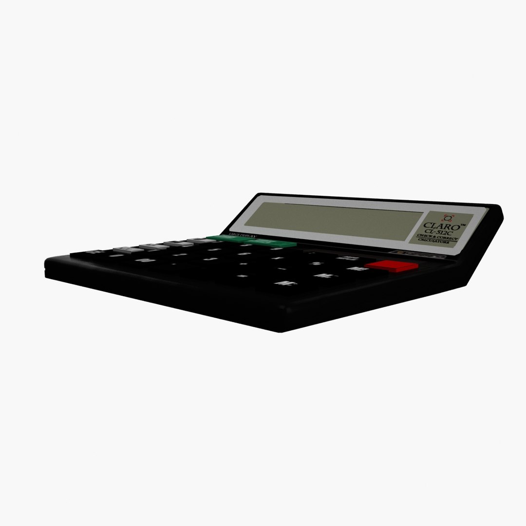 3d model of scientific calculator