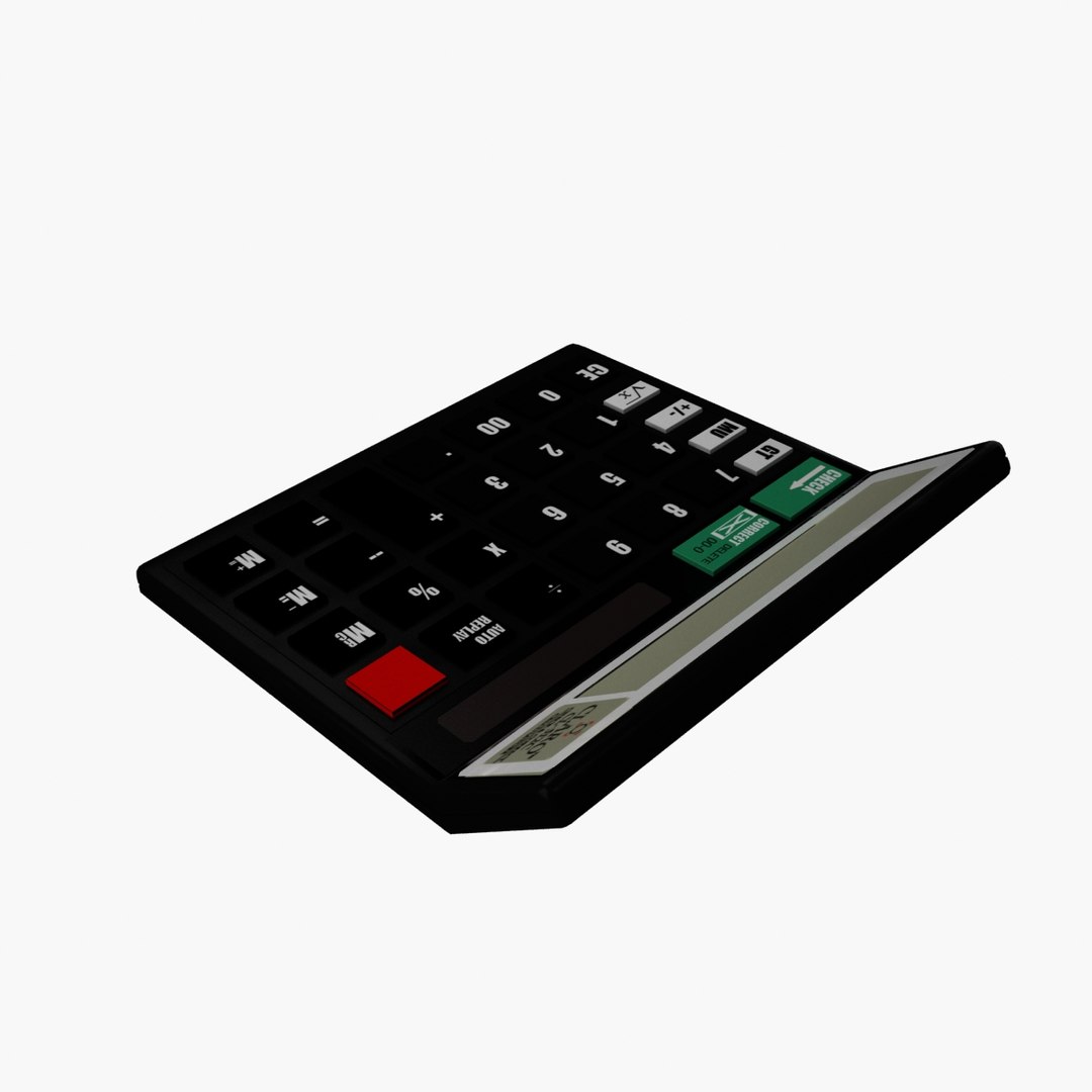3d model of scientific calculator