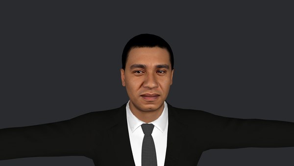 modelo 3d Andrew Holness Personaje 3D hiperrealista de cuerpo completo ...