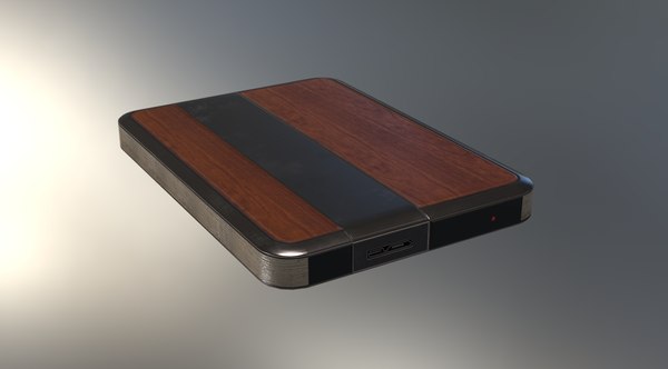 3d model version external hard drive