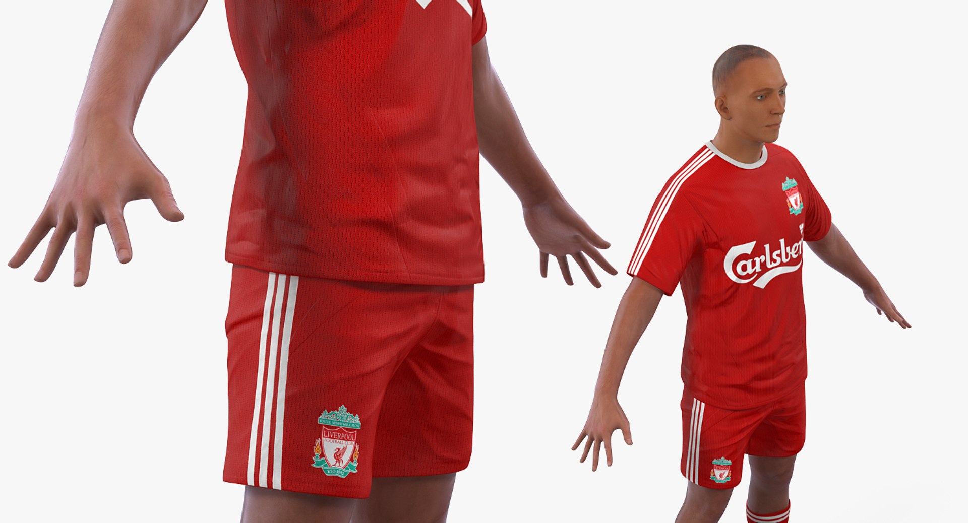 Soccer Football Player Liverpool 3D Model - TurboSquid 1312007