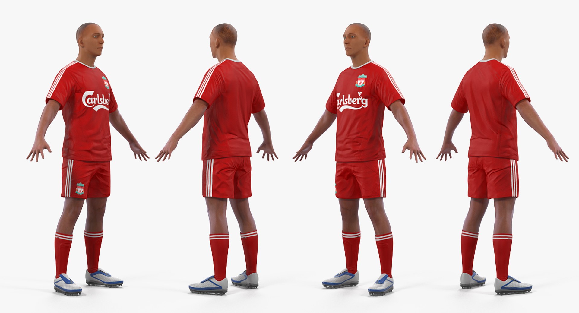 Soccer Football Player Liverpool 3D Model - TurboSquid 1312007