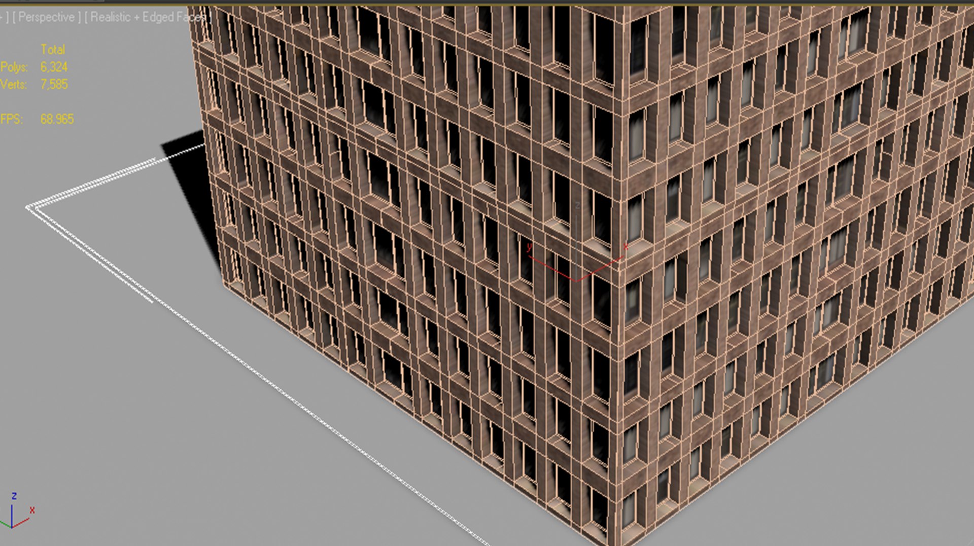 free simple building 3d model