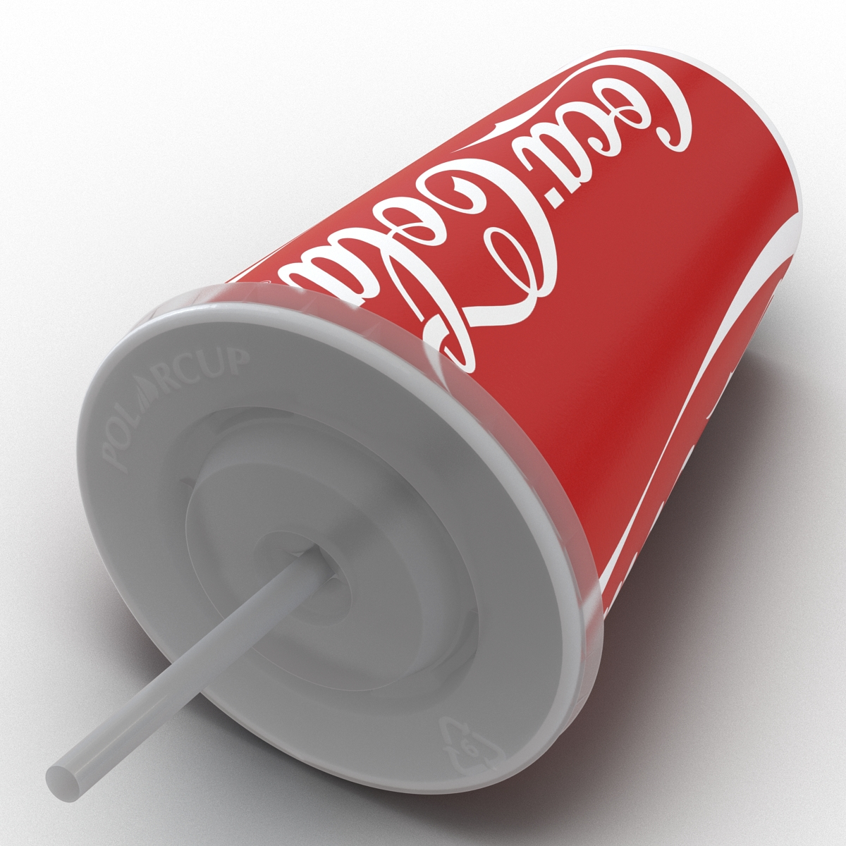 drink cup coca cola 3d model