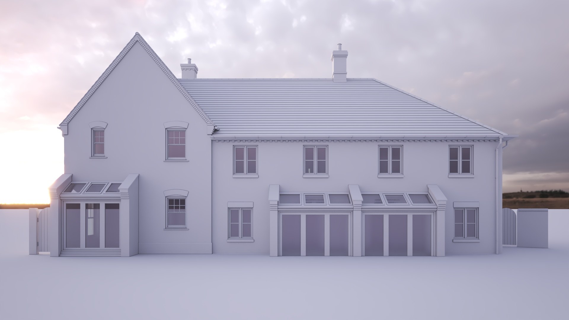 British House Bosc 3A3D 3D Model - TurboSquid 2219347