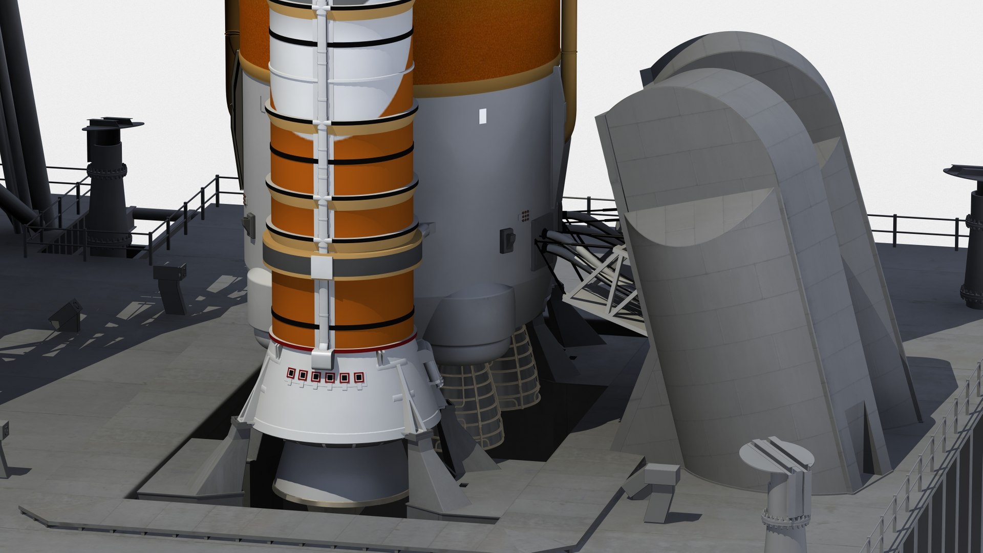 Space Launch Launchpad 3D Model - TurboSquid 1513636