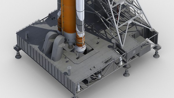 Space launch launchpad 3D model - TurboSquid 1513636