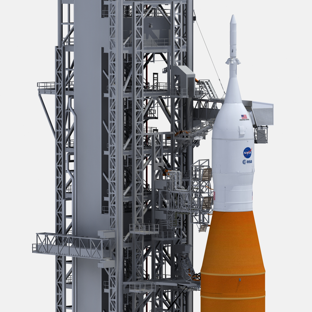 Space launch launchpad 3D model - TurboSquid 1513636