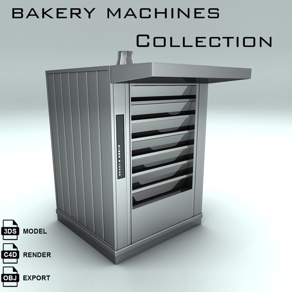3d bakery machine bake model