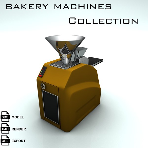 3d bakery machine bake model